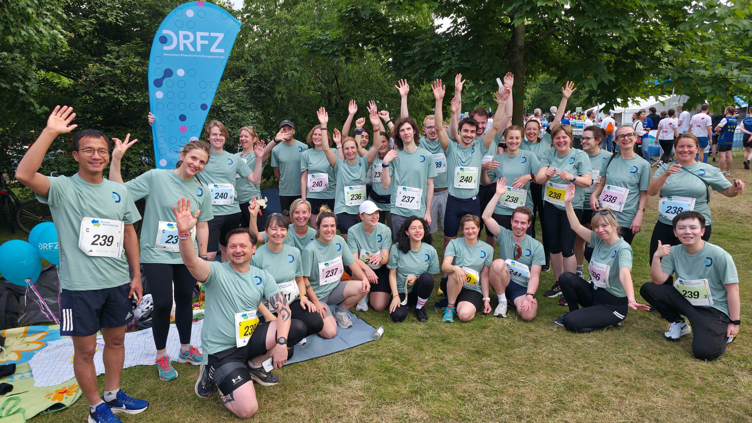 Das DRFZ bei der 5x5 km Team Staffel - DRFZ